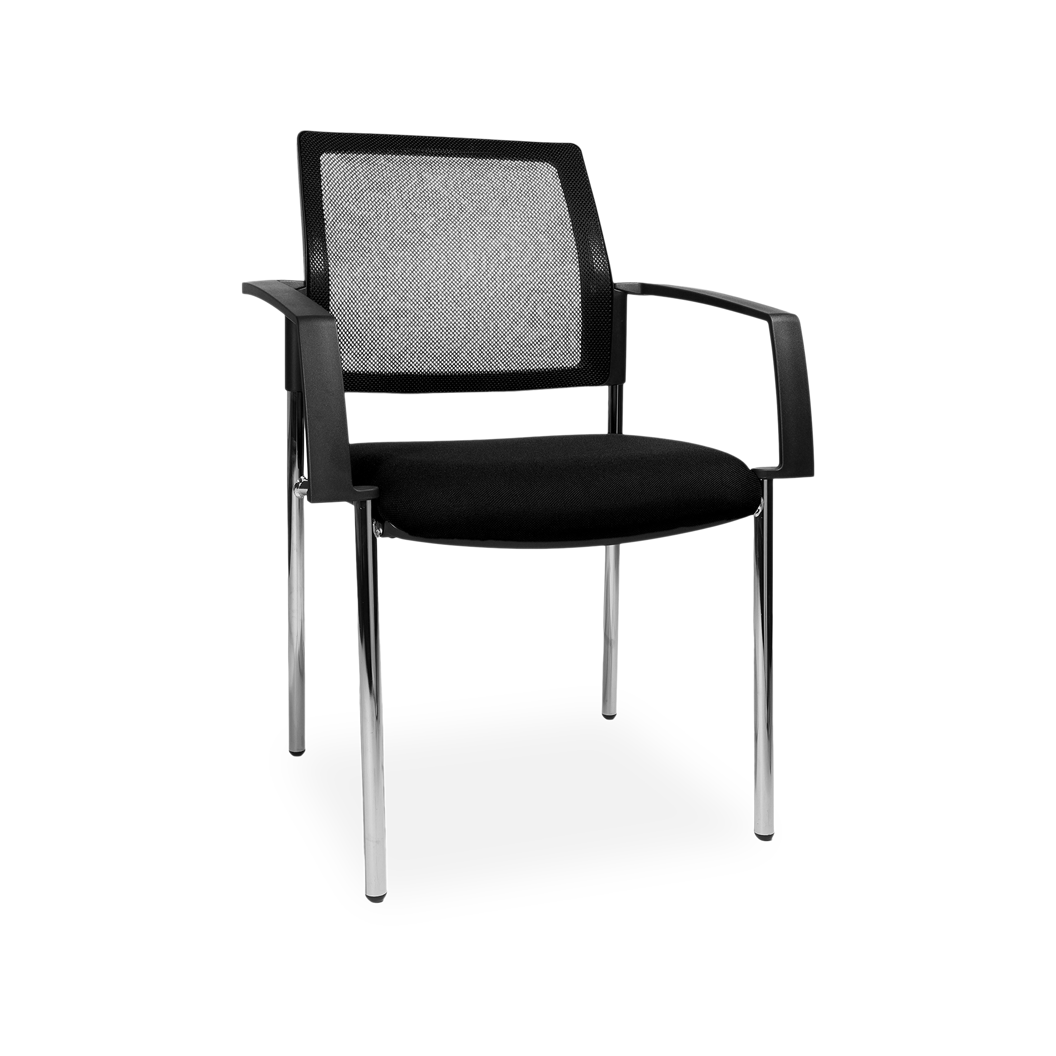 Besucherstuhl BTOB 10 mit Netzrücken & Armlehnen